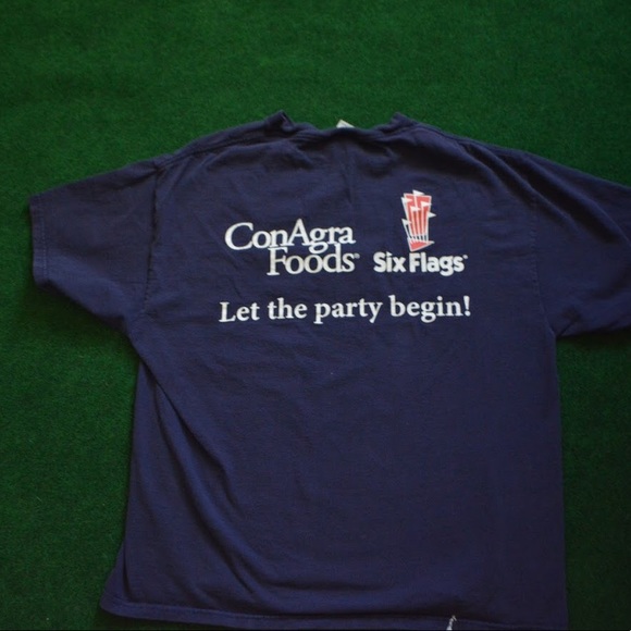 Vintage | Shirts | Vintage Six Flags Tee Its Playing Time | Poshmark